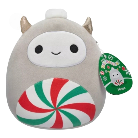 Squishmallows | Toys | Squishmallow Holiday 223 Nissa Gray Yeti ...
